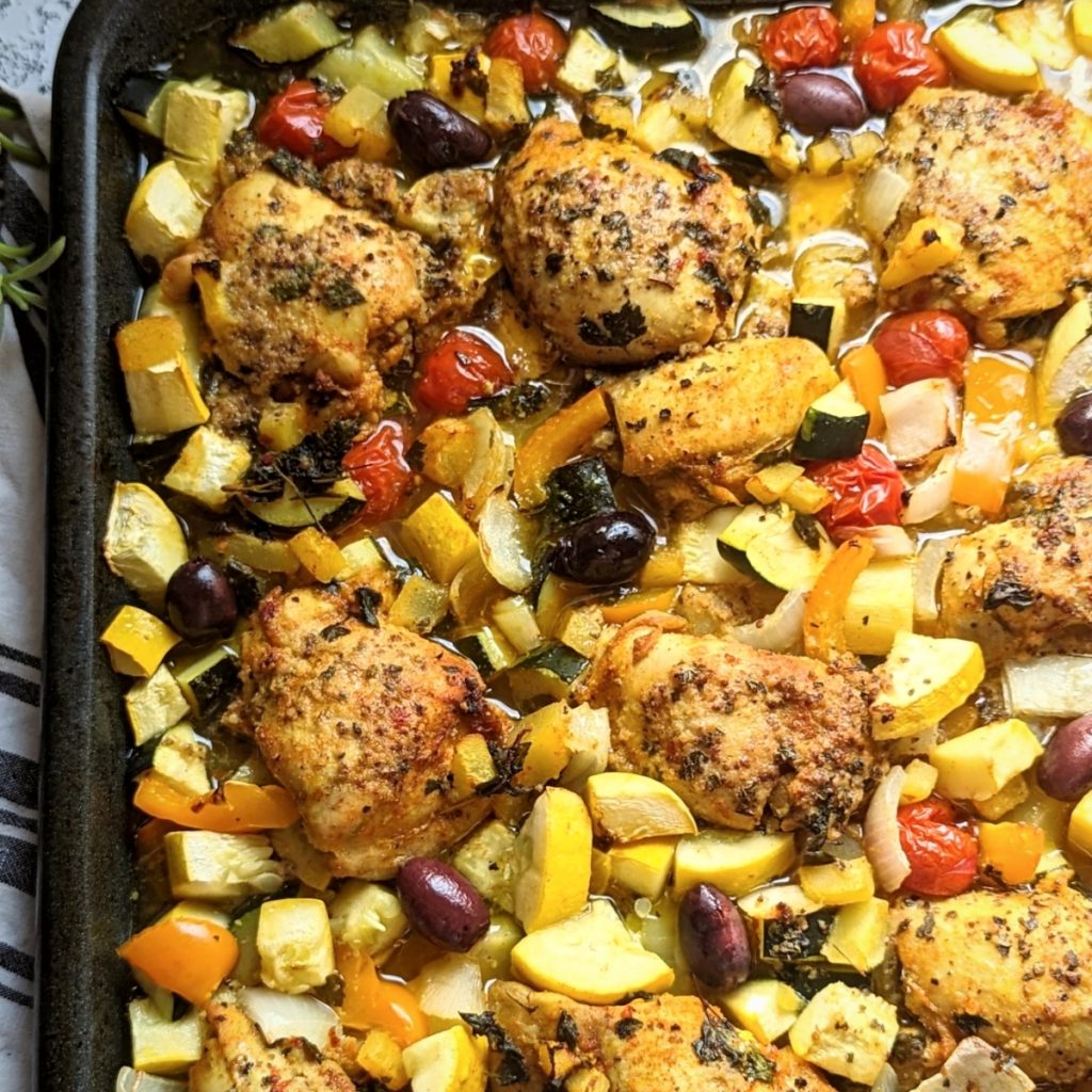 Sheet Pan Chicken Thighs And Veggies Recipe Modern Bites Sheet Pan Chicken Thighs And Veggies Recipe Modern Bites